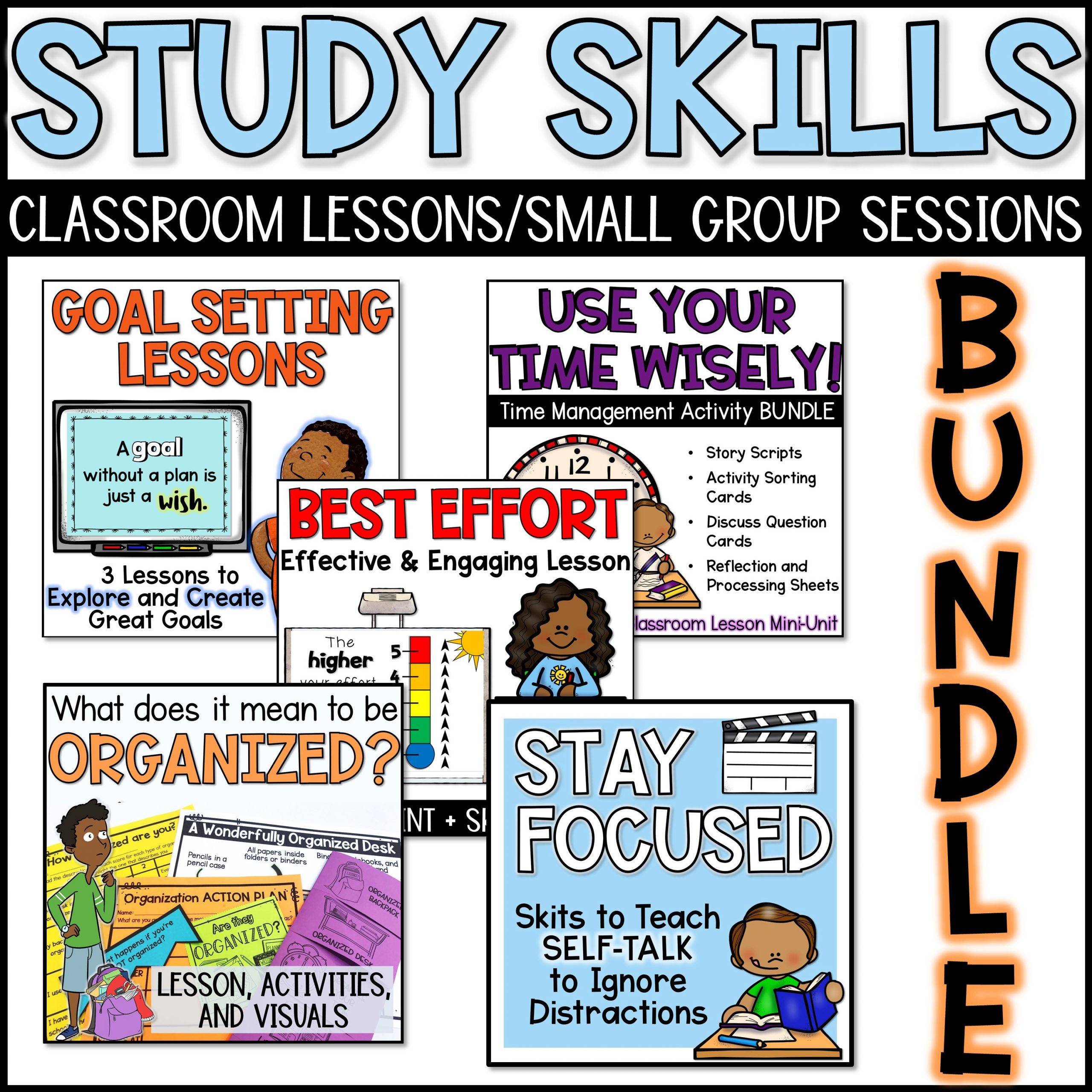 Study Skills Activities Bundle Or Group Counseling Curriculum Shop Study Skills Activities Bundle Or Group Counseling Curriculum Shop