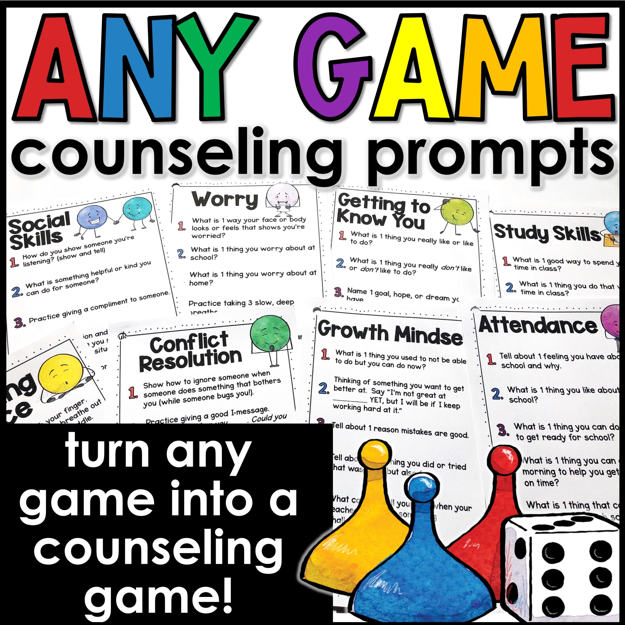 Counseling Games - Questions to Make Any Game Therapeutic - Shop The ...