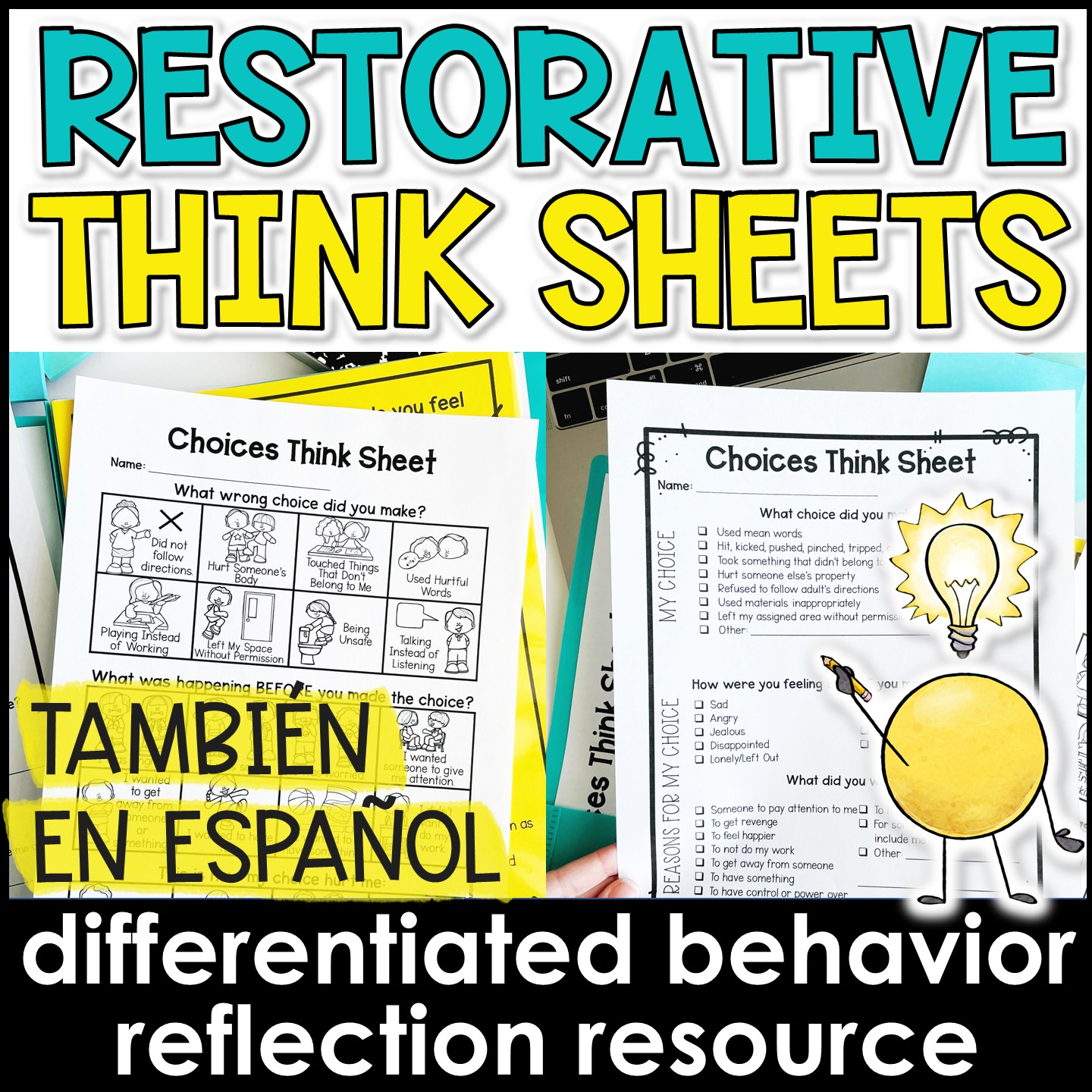 Restorative Practices Behavior Reflection Sheets - Shop The Responsive ...