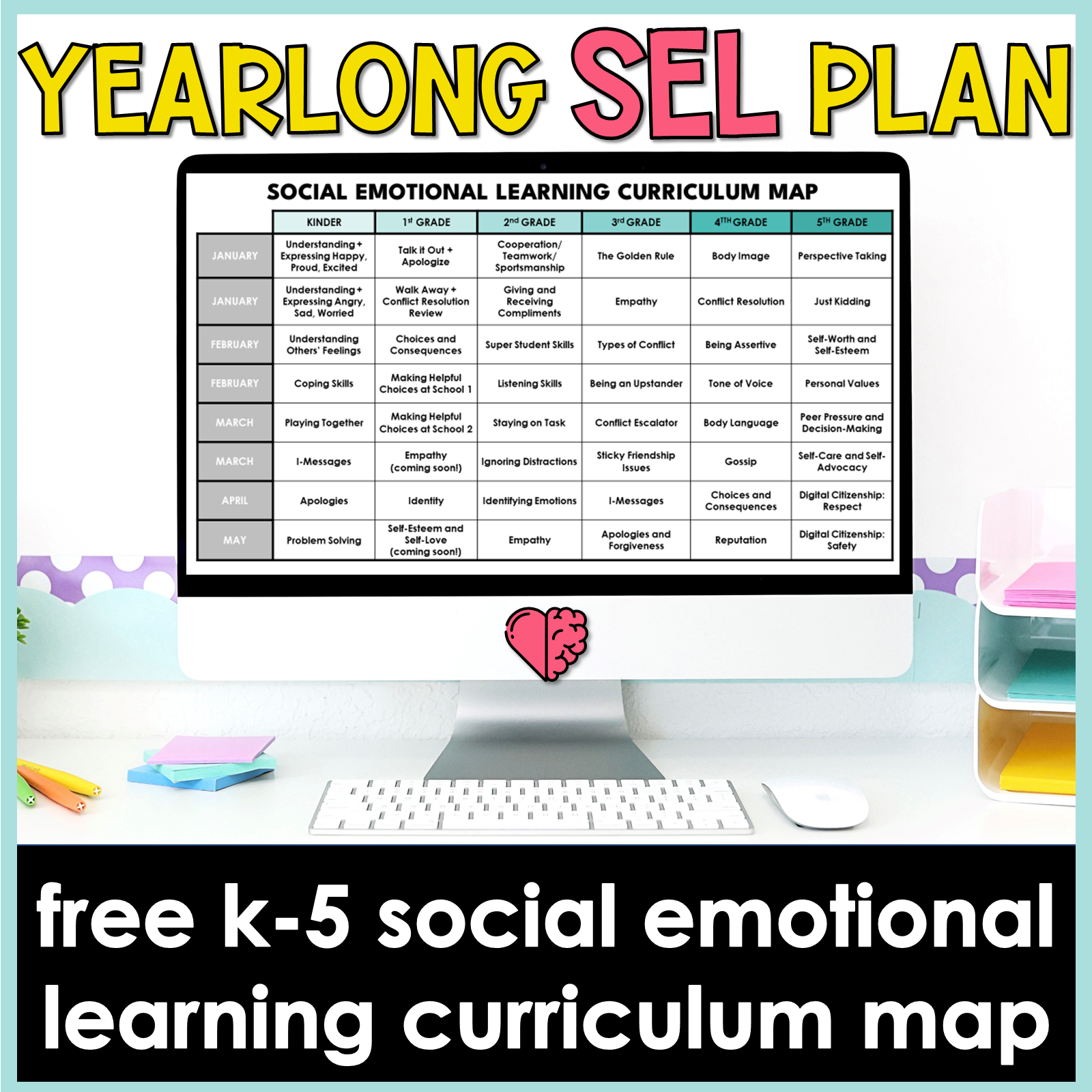 School Counseling Curriculum Map FREEBIE - Shop The Responsive Counselor