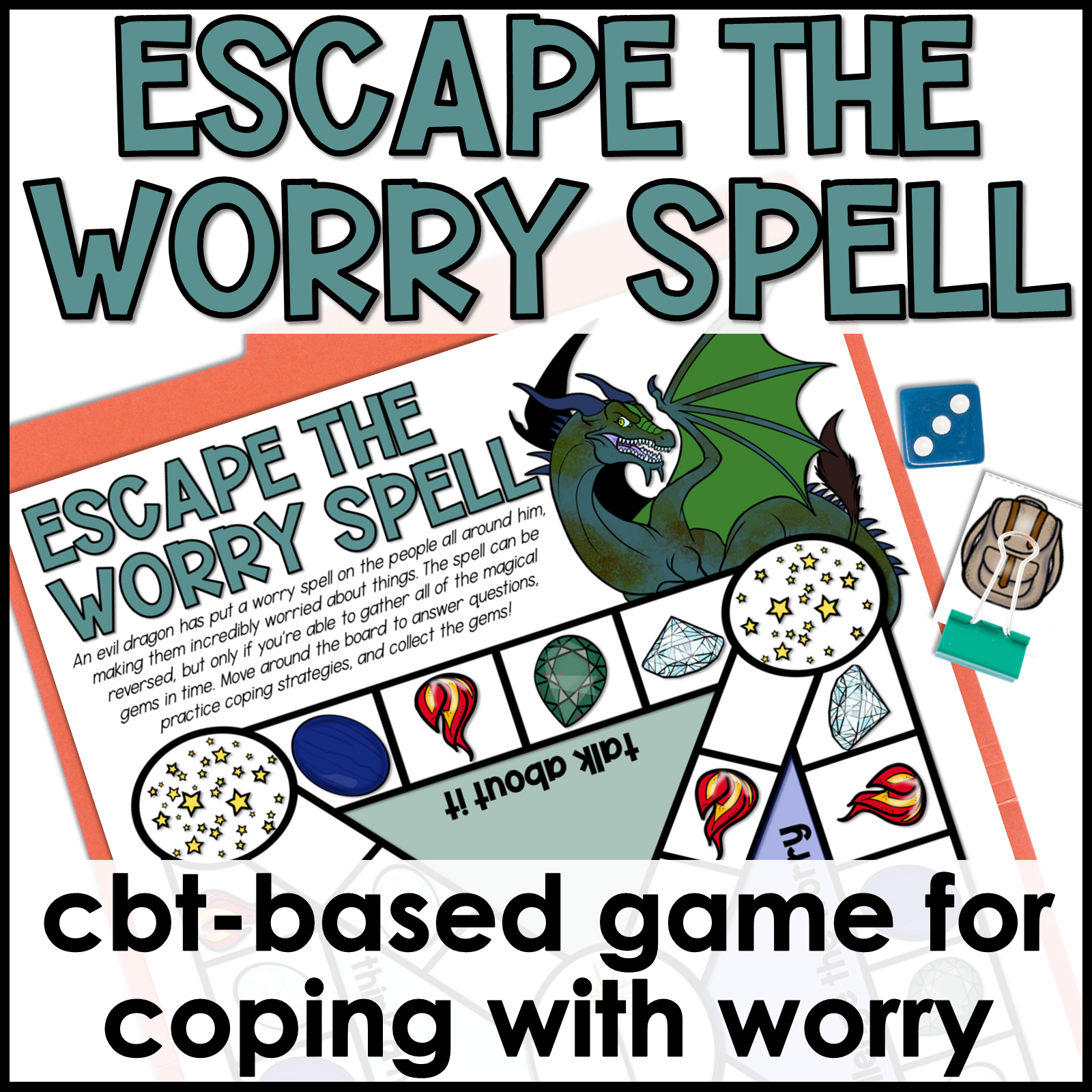 Worry Game - CBT Strategies for Coping With Anxiety - Shop The ...
