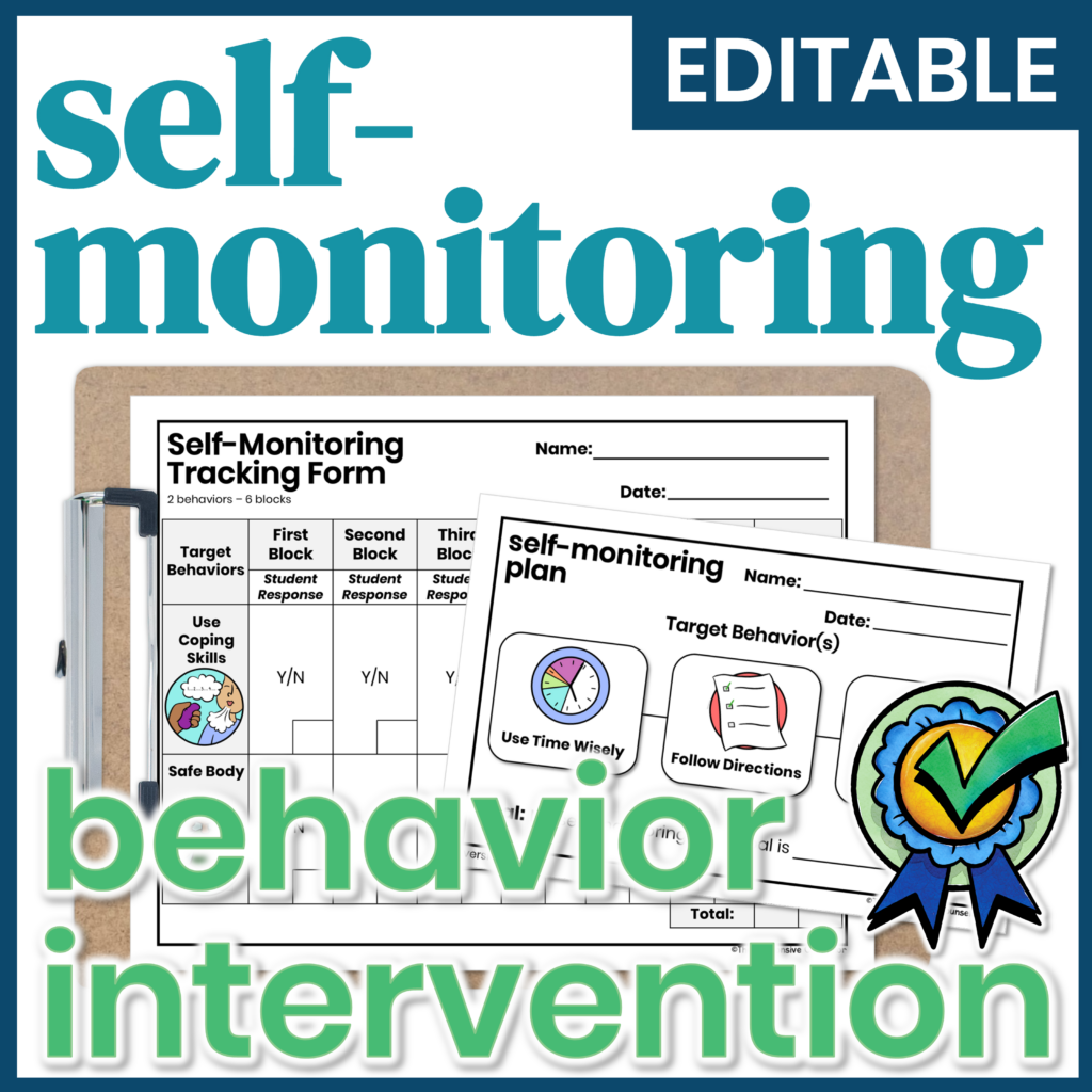 Self-Monitoring Behavior Management Intervention and Behavior Tracker ...