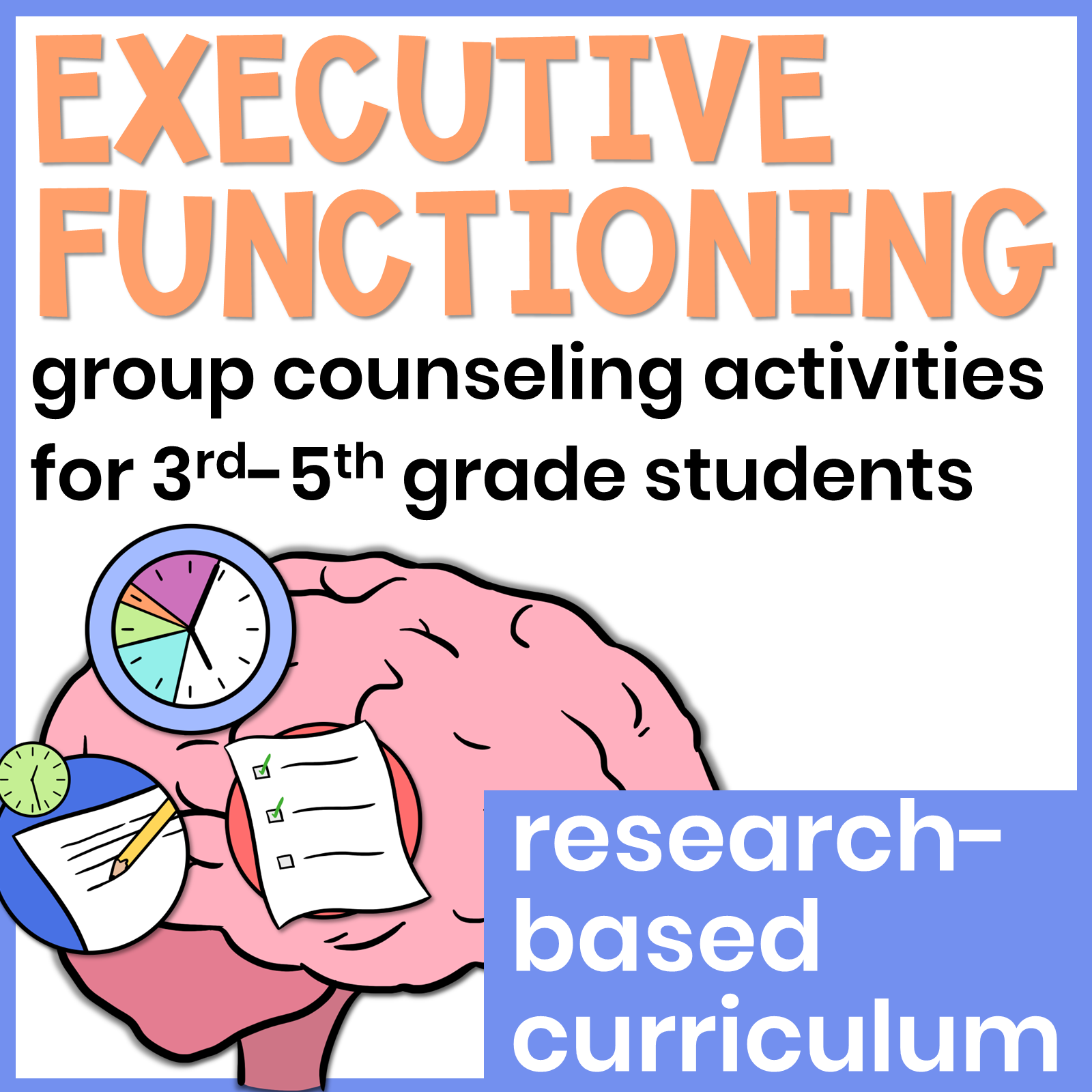 Executive Functioning Activities Group Counseling Curriculum - Shop The ...